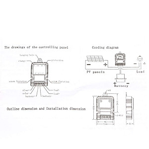 PWM Solar Charge Controller, Portable 6V/12V 3A Solar Panel Charger Controller Regulator with LED Indicator 3 Operating Modes