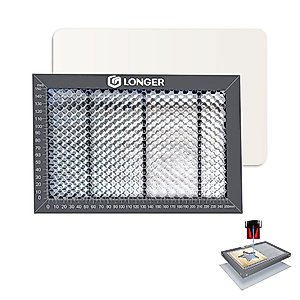Longer Honeycomb Working Table, Soulmate for Engraver, Honeycomb Working Panel Set for RAY5, Fast Heat Dissipation and Desktop-Protecting, Compatible with All Laser engraver machine,11.8"x 7.8"x 0.86"