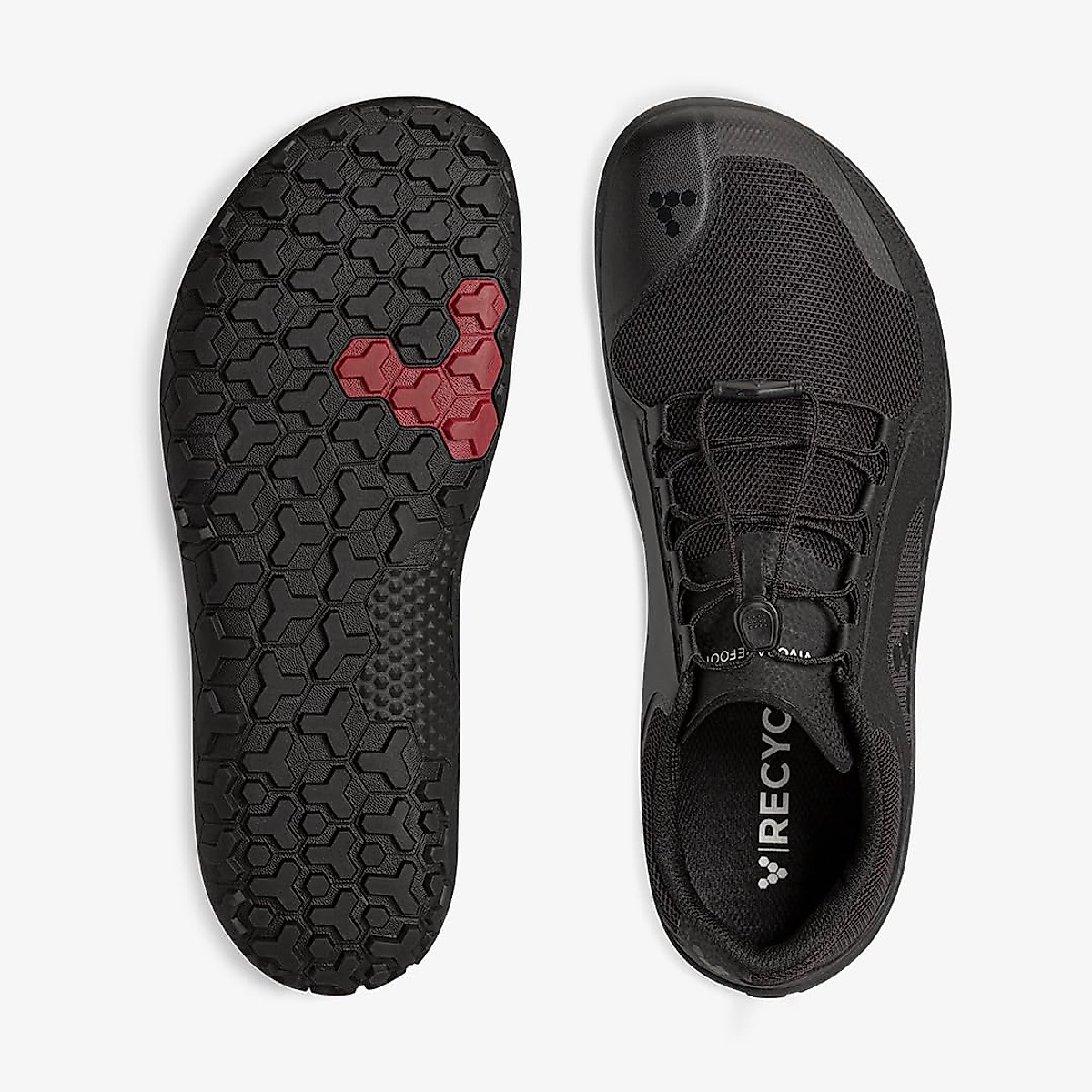 Vivobarefoot Primus Trail II FG, Womens Recycled Breathable Mesh Off-Road Shoe with Barefoot Sole Obsidian