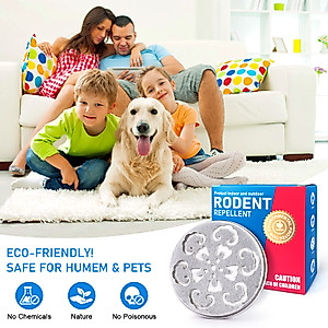 Lousye Rodent Repellent for Car Engines, Mighty Peppermint Oil to Repel Mice and Rats,Environmentally Friendly and Humane Mouse Trap for Car Engines,House,Pest Control for Indoor (White-4 Packs)