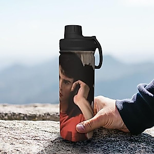 CSGUHLKP T-om Welling Insulated cup, 18oz insulated water cup with straw, suitable for daily use, sports, outdoor activities, etc White