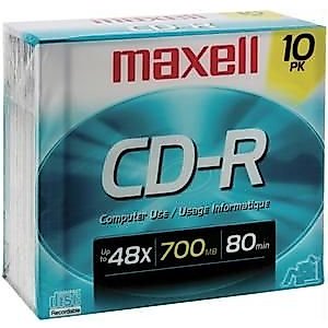 MAXELL 622860/648210 80-MINUTE/700 MB CD-R
