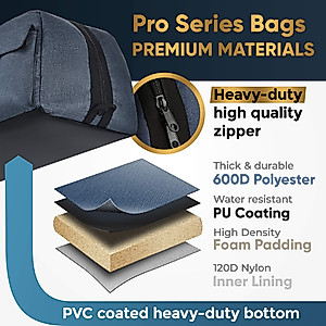 bagmate Multipurpose Telescope Bag – Shock-Absorbent Telescope Carrying Case with Adjustable Shoulder Strap and Extra Storage – Water Repellent (30 Inches) - Compatible with Celestron Telescope