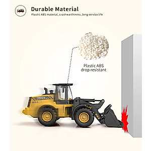 Construction Toys Excavator for Kids, Geyiie Toys Truck Excavator Tractors for Boys Girls 3-5 4-7 8-12 Year Old Kids, Birthday Gift