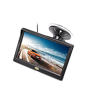 Backup Camera Monitor,RAAYOO S5-001 5 inch High Definition TFT LCD Monitor Display Screen for Car Rear View Camera with 2 Optional Bracket,2 Way Video Input,12V/24V(5 inch-01)