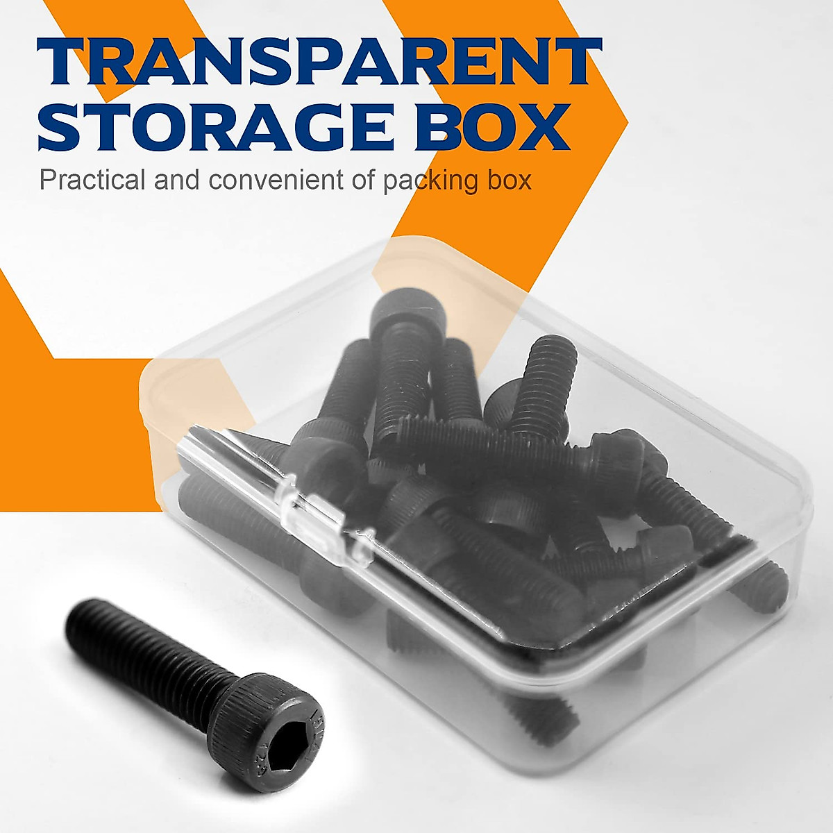 M8-1.25 x 25mm Socket Head Cap Screws, 12.9 Grade Alloy Steel, Allen Socket Drive, Black Oxide Finish, Full Thread, Quantity 20