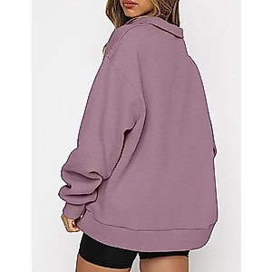 AUTOMET Womens Oversized Sweatshirts Hoodies Half Zip Pullover Trendy Long Sleeve Shirts Tops Y2k Fall Outfits Sweaters Clothes 2023