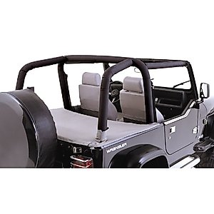 Rugged Ridge 13612.15 Roll Bar Cover Kit, Full; 97-02 Jeep Wrangler TJ , Black