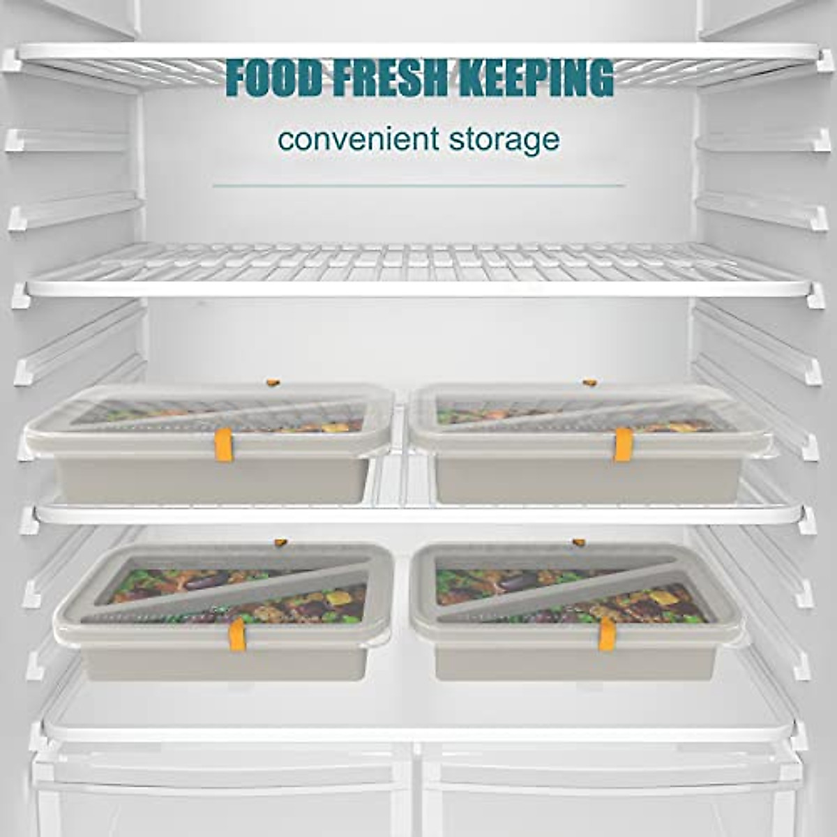 Silicone Freezer Tray with Lid - Food Freezer Container, Makes 2 Portions 2 Cup+4 Portions 1 Cup Cube Portion, Ice Cube Tray for Soup Sauce Meal Prep, Soup Trays with Date Slider-2 Pack