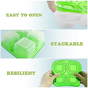 WHSNDL 4-Compartment Bento Snack Boxes Reusable Meal Prep Containers BPA-Free Food Containers for Kids, Boys & Girls After Meal Snack Containers Suitable for school, travel, picnic(5 Pack)