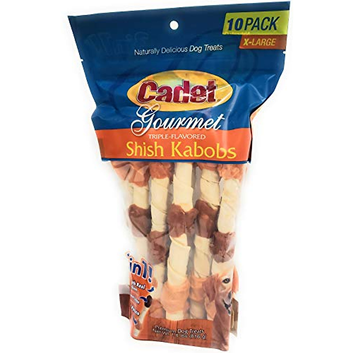 Cadet Gourmet Triple-Flavored Shish Kabobs 10pk X-Large