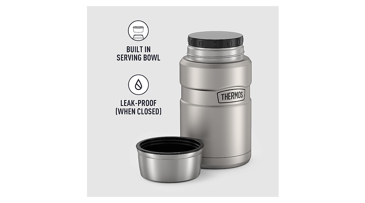 THERMOS Stainless King Food Jar - Keeps Meals Hot or Cold All Day