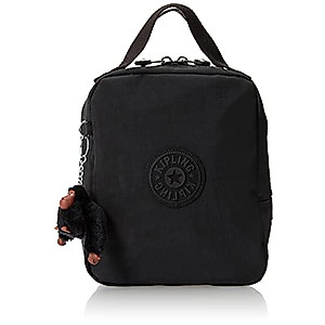 Kipling Womens Women's Lyla Bag, Insulated Reusable Tote, Tote Lunch Bag, True Black, Lunch Tote US