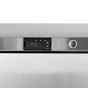HCK Commercial Undercounter Refrigerator with 5.4 Cu.ft Capacity, Electronic Temperature Control, Locking Door, 3 Adjustable Shelves, Built-in Design - Perfect for Both Home and Business Use