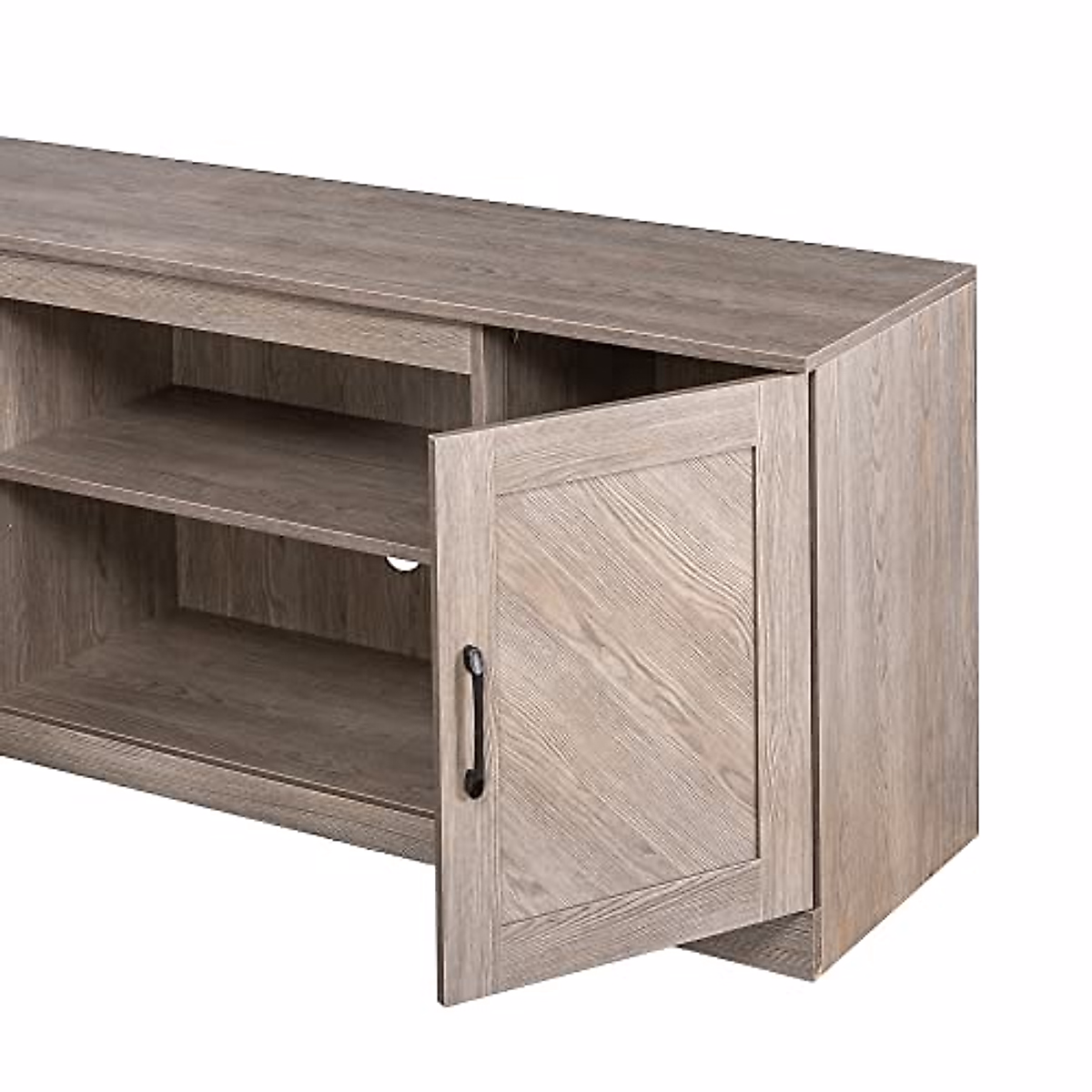 ZINUS Bennett TV Stand for TVs up to 65”, Farmhouse Style Entertainment Center, TV Stand with Storage, Living Room or Bedroom Furniture, Grey