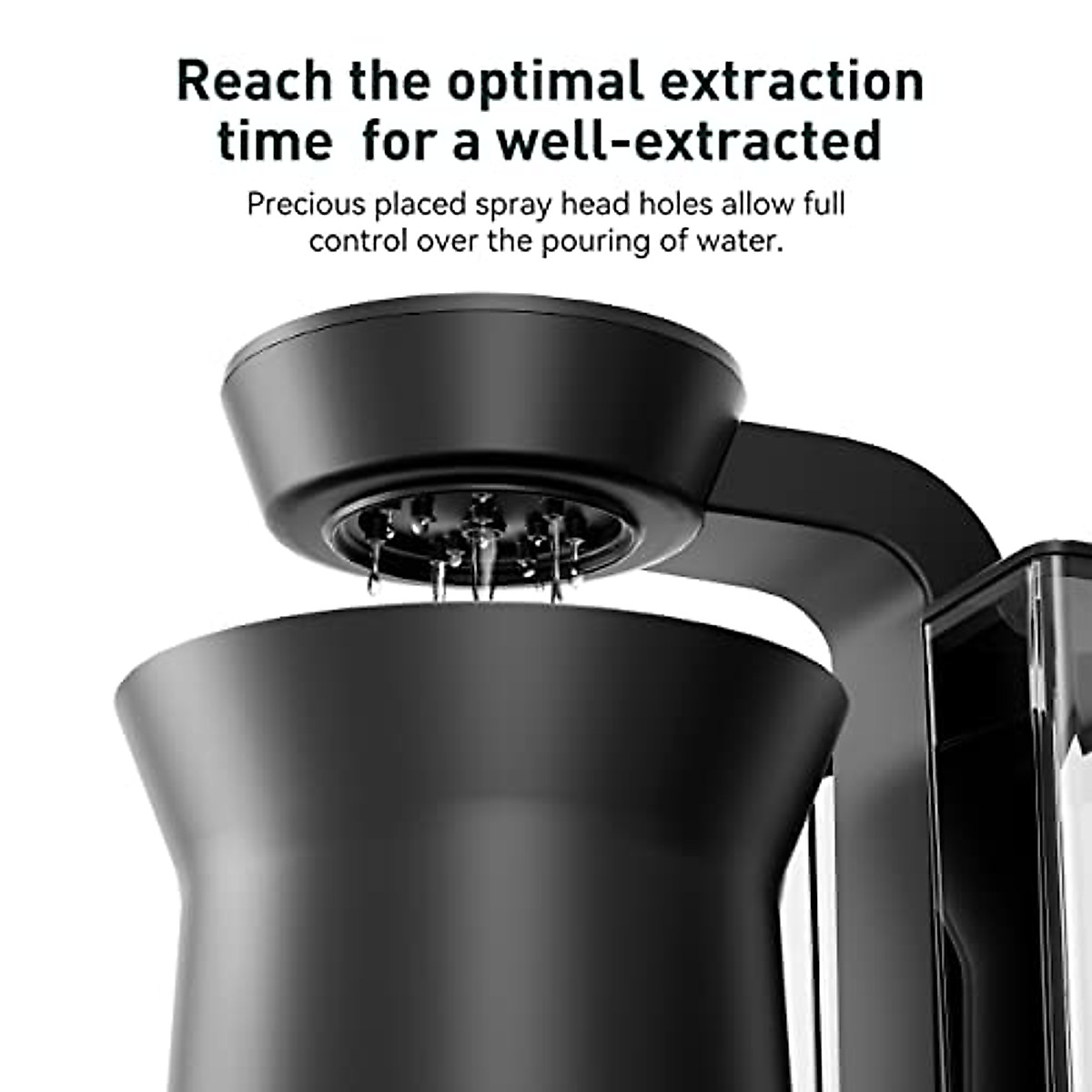 Tredy 2-in-1 Brew & Pour Over Coffee Maker, 2-Cup Automatic Coffee Maker Machine Brewer or Manual Pour Over Coffee Dripper (480ML/16OZ)