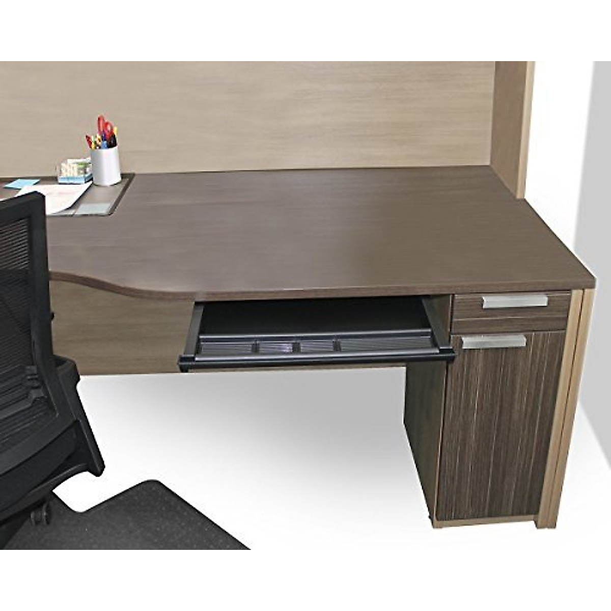 Qline Underdesk Pencil Drawer Organizer Tray 23" W Slide Out Ball Bearing Slides