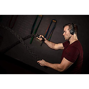 Philips ActionFit SH402 Wireless Bluetooth Headphones, IPX4 Splash-Resistance, Up to 20+ Hours of Play time, Echo Cancellation, Quick Charge, Smart Pairing and Cooling Earcups - Black (TASH402BK)