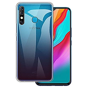 Shantime Infinix Hot 8 X650C Case + Universal Mobile Phone Lanyards, Neck/Crossbody Soft Strap Silicone TPU Cover Bumper Shell for Infinix Hot 8 Lite (6.52”)