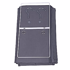 WOWCASE Hanging Purse Handbag Organizer Wardrobe Closet Organizer Nonwoven 10 Pockets Hanging Closet Storage Bag (Grey)