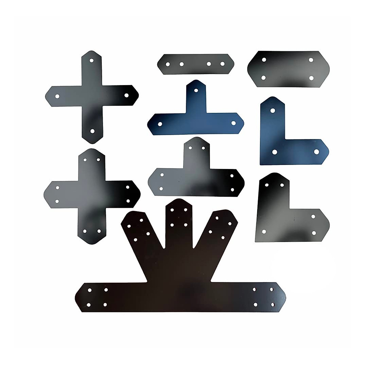 Gable Rafter Strap Tie, Roof Truss Connectors, Exposed Beam Joist Bracket, Deck Framing Plate, Wood Post Bracket, Decorative Metal Straps