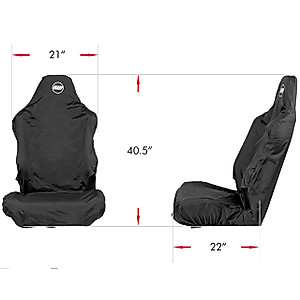 OpenWheeler Racing Seat Cover, Black. Seat Upholstery Protector. Flight and Sim Racing Cockpit Seat Cover.