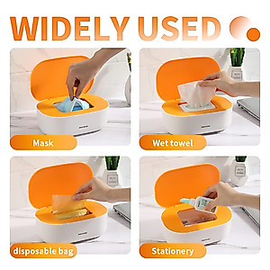 INSHA Mask Dispenser Masks Storage Box Hygiene Station with Cover,Mask Organizeror Gloves, Baby Diaper, Wet Wipes, Panty Liners,for Office and Home Car