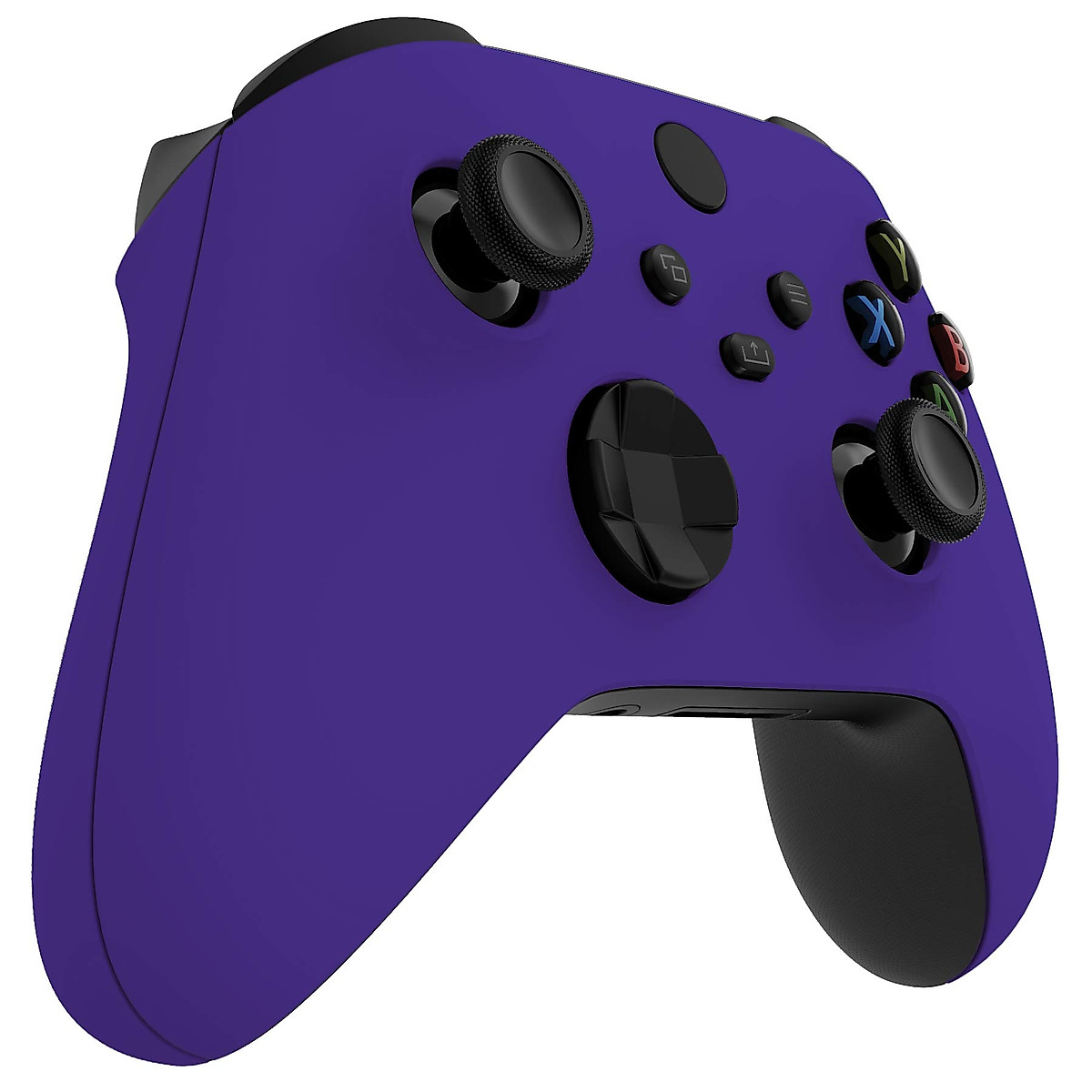 eXtremeRate Side Rails Grips Shell for Xbox Series X & S Controller, Purple Soft Touch Grip Custom Accessories Back Panels Cover Faceplate for Xbox Core Wireless Controller [Controller Excluded]