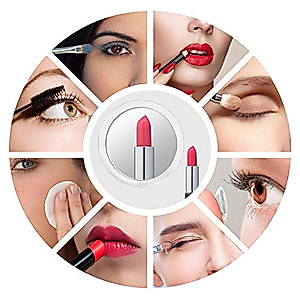 Glam Hobby15X Magnifying Mirror – Use for Makeup Application - Tweezing – and Blackhead/Blemish Removal – 6.3 Inch Round Mirror with Three Suction Cups for Easy Mounting