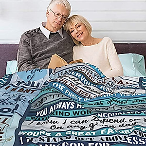 Father in Law Gift from Daughter in Law/Son in Law,Fathers Day Blanket Gifts for Father in Law,Father of The Groom Gift,Father in Law Blanket,Gifts for Father in Law for Birthday Christmas 60"x50"