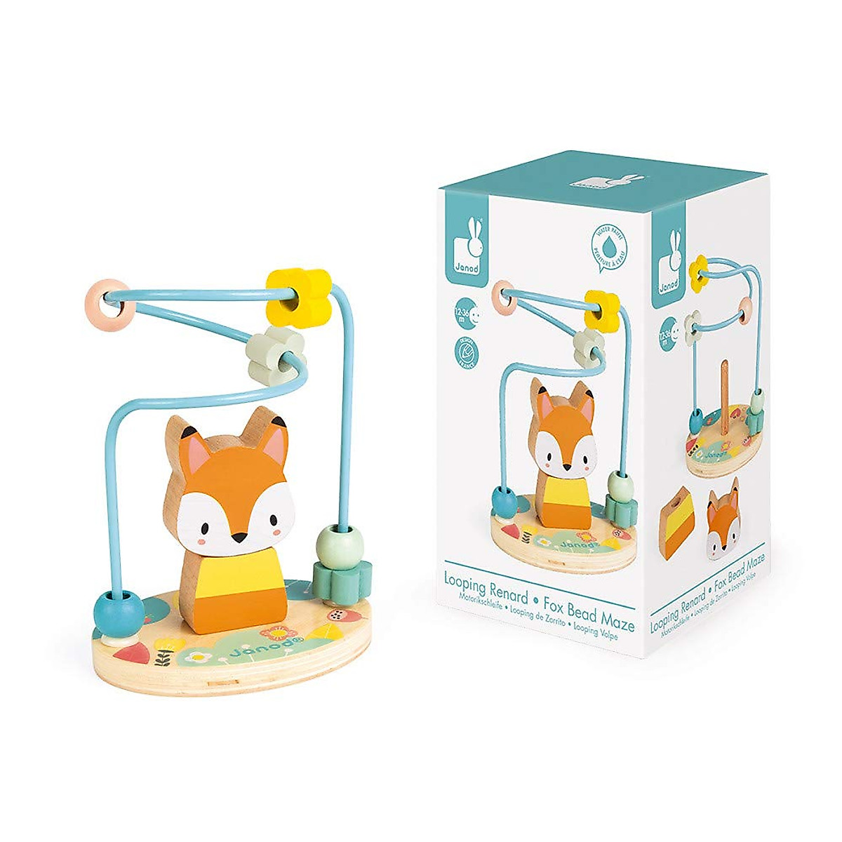Janod Pure Fox Bead Maze - 12+ Months - J05151