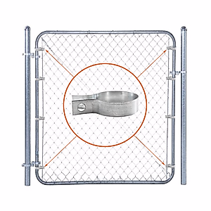 Wdwlbsm 16 Pcs Brace Bands Chain Link Fence, Galvanized Steel Chain Link Brace Band Use for 1-7/8" Outside Diameter Post/Pipe, Gate, Fences Panels