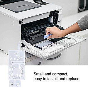 Estink Ink Damper, 6Pcs in Line Interface UV Printer Ink Damper Solvent Inkjet Head Rectangular PP Damper Replacement for XP600 Printer for 4mm x 3mm Ink Tube(White)