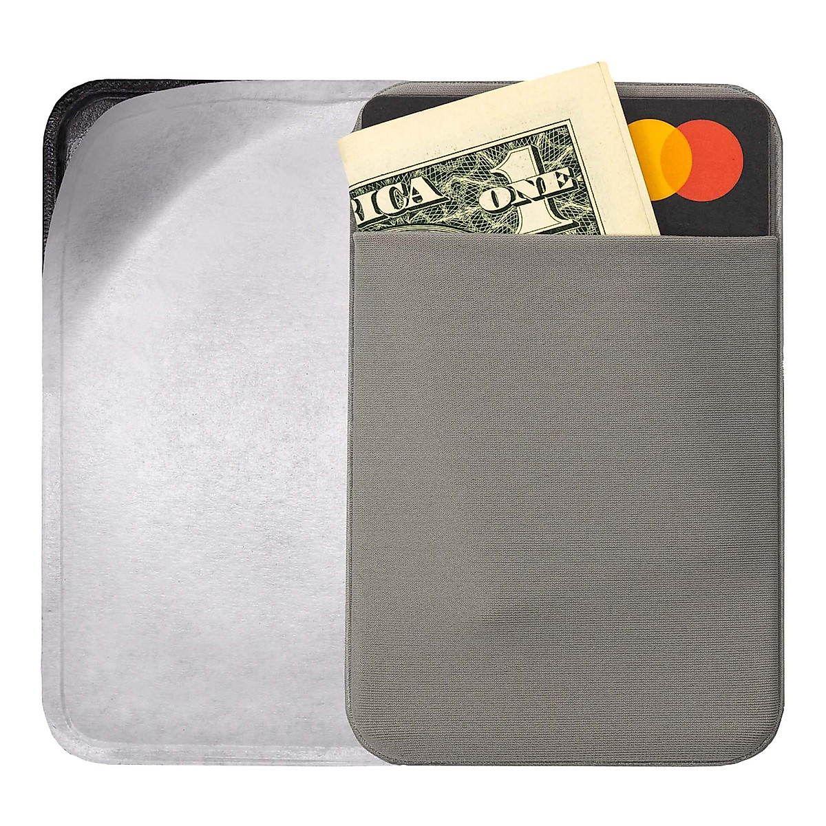 Elastic Phone Card Holder Pocket, Stick-On Wallet, Adhesive Credit Card Pouch, Phone Accessories, Compatible With iPhone, Samsung Galaxy – Blue