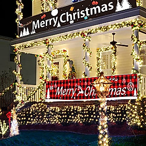 Merry Christmas Banner Christmas Decorations Merry Christmas Yard Sign Decor for Home Indoor Outdoor Party Decor Supplies