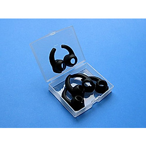 6pcs: 3 Pairs S/M/L (B) Left and Right Side Ear Stabilizers Helper Eartips Compatible with Jaybird Bluebuds X Earphones Headphones