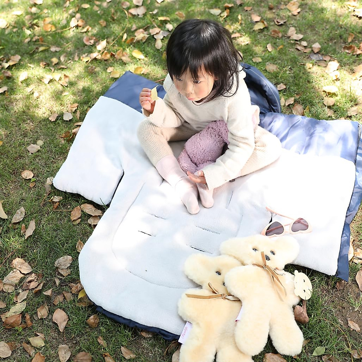 Go 3 Seasons Universal Stroller Footmuff, Warm Winter Stroller Bunting Bag for Toddler, Waterproof Stroller Sleeping Bag, Anti-Slip Height Adjustable,Toddler Stroller Winter Blanket