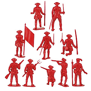 BMC Classic MPC Revolutionary War British Soldiers - Plastic Army Men Figures