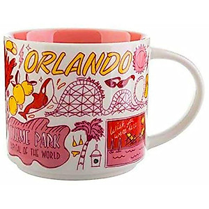 Starbucks ORLANDO BEEN THERE SERIES ACROSS THE GLOBE COLLECTION Ceramic Coffee Mug, 14 Fl Oz