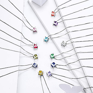 Aurora Tears Birthstone November Jewelry Sets 925 Sterling Silver Women Birth Crystal Stone Necklace Earrings Sets Birthday Jewellery DS0028N