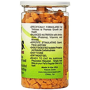 Nature Zone Snz54661 Melon Flavored Total Bites Soft Moist Food For Tortoise, 9-Ounce