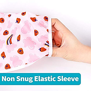 2 Pcs Long Sleeved Bib Set | Baby Waterproof Bibs with Pocket Bundle | Toddler Bib with Sleeves and Crumb Catcher | Play Smock Apron | 6-24 Months