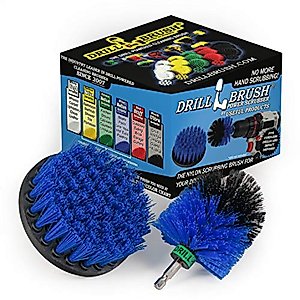 Kayak - Cleaning Supplies - Drill Brush - Raft - Boat - Canoe - Inflatable - Boat Accessories - Hull Cleaner - Pond Scum, Oily Residue, Barnacles, Oxidation - Spin Brush