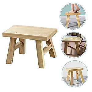 GLSTOY Wooden Stool Stool Foot Stool Footstool for Toilet Stepping Stool for Adults Step Stool Bathroom Stool Small Short Stool Small Footstool Stools for Adults