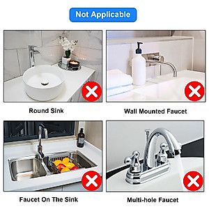 Kitchen Sink Splash Guard, Silicone Draining Mat for Kitchen Sink Sponge Holder Drying Mat for Kitchen Counter Faucet Handle Drip Catcher Tray Mat Sink Accessories Gadgets for Kitchen Bathroom - Grey