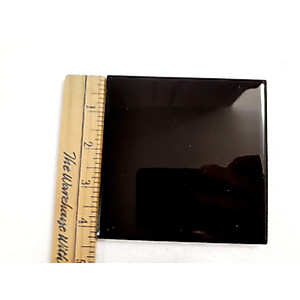 4 in Black Ceramic Tile 4.25 inch Shower Bathroom Kitchen Backsplash American Olean Gloss 4 1/4" Box 10 Piece