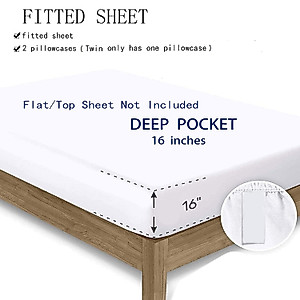 Kawaii Doughnut Fitted Sheet Queen, Funny Dessert Theme Bed Sheets for Boys Teens, Abstract Unicorn Bedding Sets Creative Hippie Tribal Feather Bedding Decor Set, Novelty Bedroom Decor