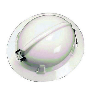 MSA 448906 Topgard Protective Hat with Lamp Bracket, White