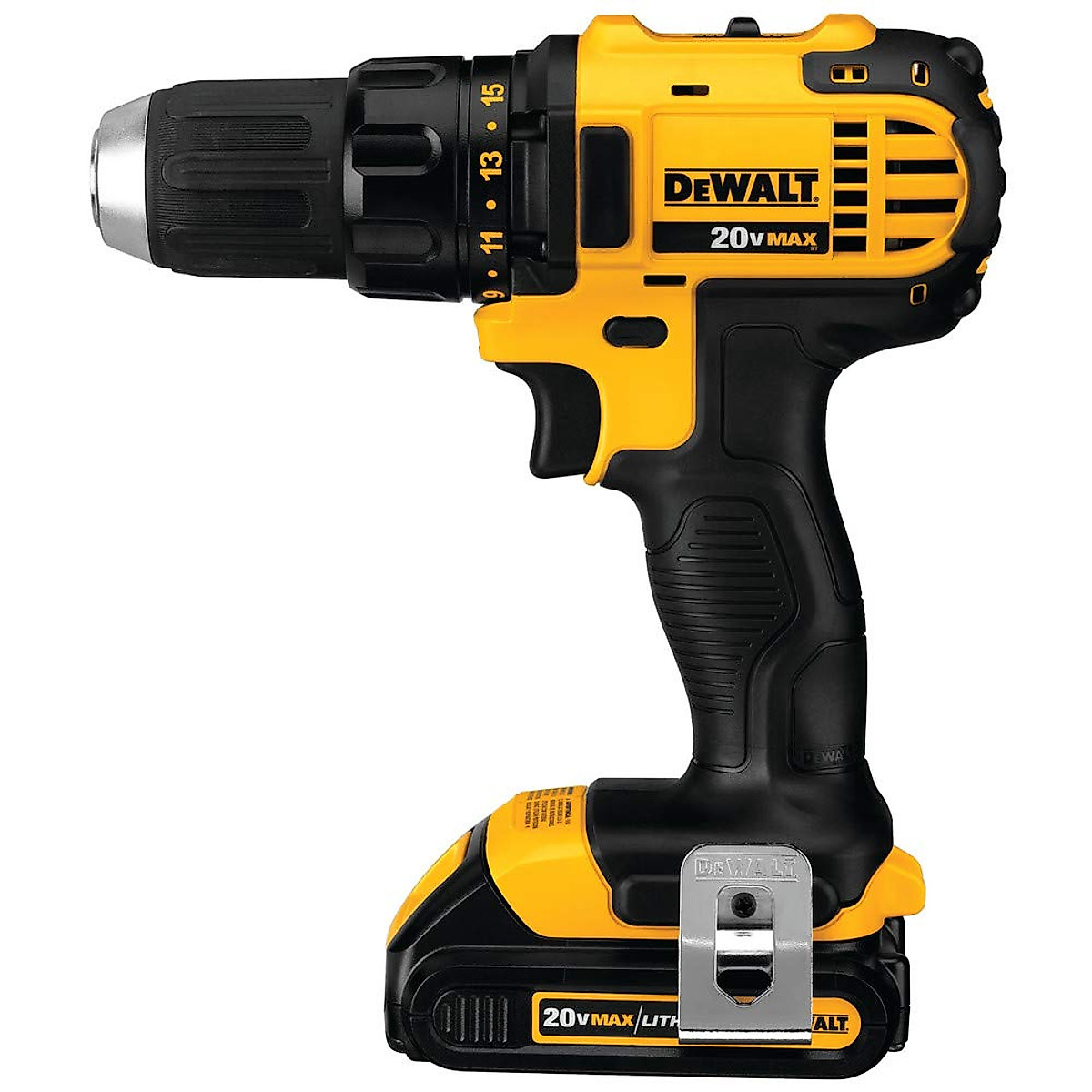 DeWalt DCD780C2 20V Li-ion Compact Drill/Driver Kit, full size