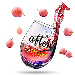 FONDBLOU Before Patients After Patients Set, 12oz Coffee Mug & 18oz Wine Glass, Gifts Idea for Nurses,Doctors,Dentists,Hygienists,Assistants,Physician,RN,Unique Birthday Graduation Nurses Day Gifts